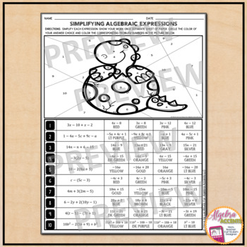 Simplifying Algebraic Expressions | Combining Like Terms | Distributive ...