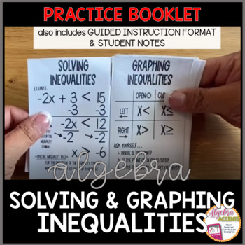 Solving and Graphing Inequalities Student Notes and Practice Booklet ...