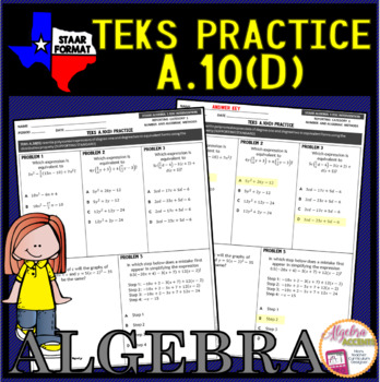 Algebra 1 STAAR TEKS A.10D Simplifying Polynomials – Algebra Accents