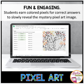 Google Sheets Digital Pixel Art Math Writing Linear Equations from ...
